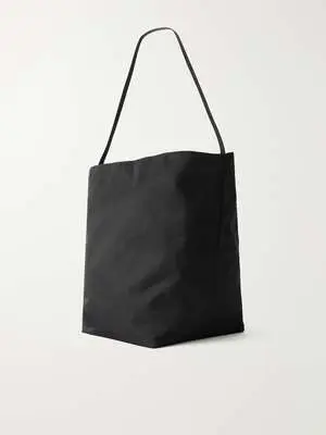 VALESQUE Bucket Leather-trimmed Shell Tote