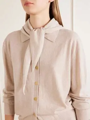Arch4 Detailed Cashmere Sweater - Beige