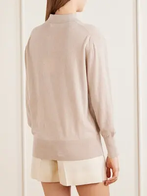 Arch4 Cashmere Cardigan With Detachable Scarf