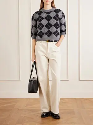 Arch4 Karlie Argyle Cashmere Sweater