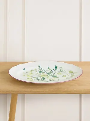 GINORI 1735 Floreanzo Porcelain Platter - Green