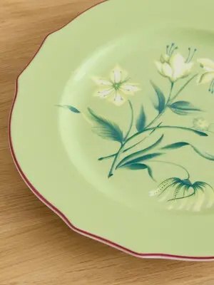 GINORI 1735 Florea Porcelain Dessert Plate - Green