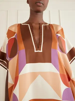 ERES Marisa Silk-twill Kaftan - Multi