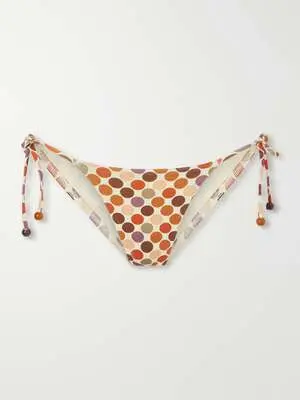 ERES Lou Lou Polka-dot Print Bikini Briefs - Cream