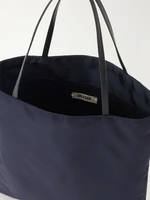 VALESQUE Thea Nylon Tote Bag With Leather Trim