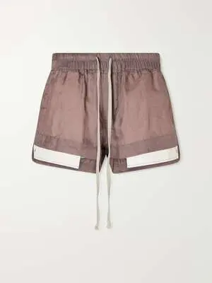 Rick Owens Tower Fog Shell Shorts - Grape