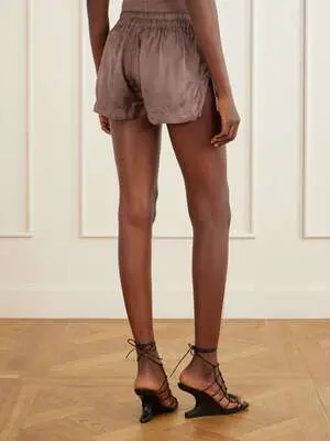 Rick Owens Tower Fog Shell Shorts - Grape