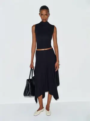REFORMATION Reformation Flora Knit Two Piece Set Black