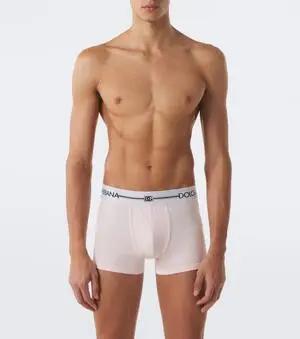 Dolce & Gabbana Set Of 3 Cotton-blend Jersey Briefs