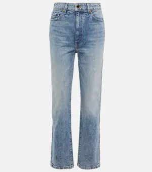 Khaite Abigail High-rise Straight Jeans - Blue