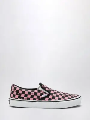 Valentino Garavani X Vans Checkered Monogram Canvas Slip-on Sneakers - Pink