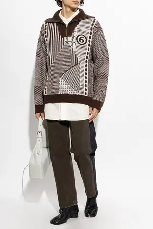 MAISON MARGIELA Sweater With A Stand-up Collar