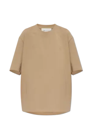 AMI Paris T-shirt With Logo - Beige