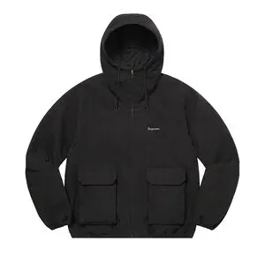 Supreme Cotton Hooded Jacket - Black
