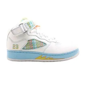 JORDAN Fusion 5 Mid Top Sneakers - White