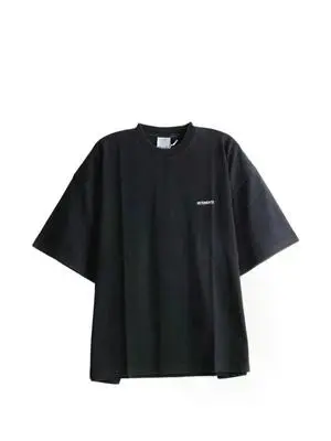Vetements Logo-print Oversized T-shirt - Black