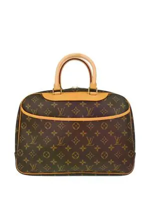 LOUIS VUITTON Monogram Deauville Tote Bag - Brown
