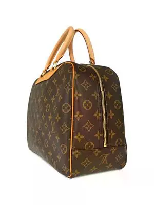 LOUIS VUITTON Monogram Deauville Tote Bag - Brown