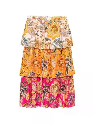 Farm Rio Ligia Midi Skirt