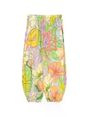 Farm Rio Spring Affair Balloon Pants - Green