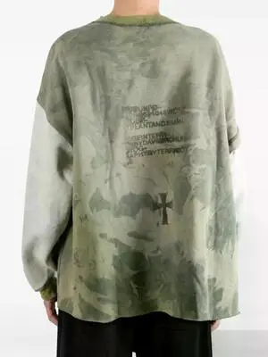 SAITOS Layered Graphic Print Sweatshirt