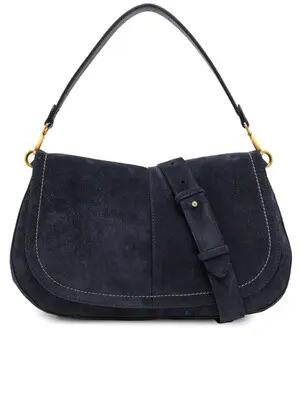 GIANNI CHIARINI Helena Round Shoulder Bag - Black