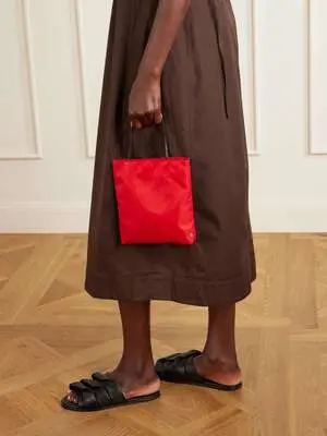 VALESQUE Thea Leather-trimmed Nylon Tote Bag