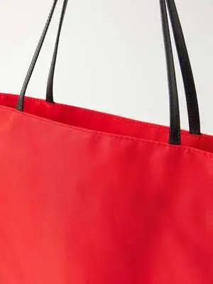 VALESQUE Thea Leather-trimmed Nylon Tote Bag
