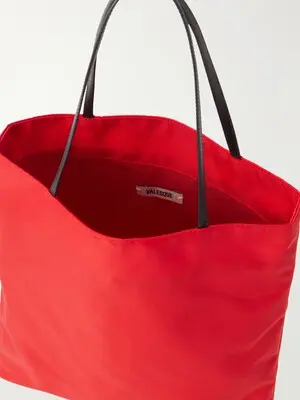 VALESQUE Thea Nylon Tote Bag With Leather Trim
