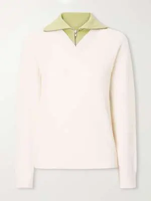 MAISON MARGIELA Ribbed Wool-blend Sweater - Green