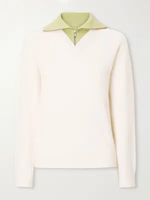 MAISON MARGIELA Ribbed Wool-blend Sweater - Green
