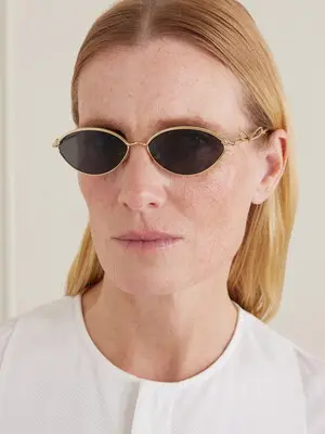 Dior Rounded-shaped Metal Sunglasses