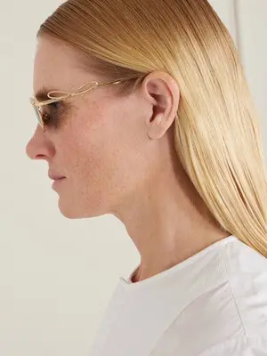 Dior Rounded-shaped Metal Sunglasses
