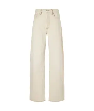 AGOLDE Arc Mid-waist Wide-leg Jeans - Neutrals