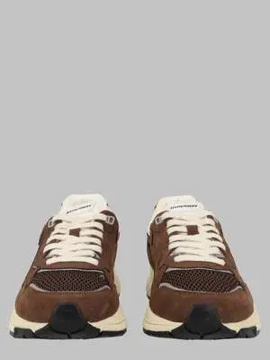 AUTRY Hyperway Low Suede & Leather Sneakers For - Brown