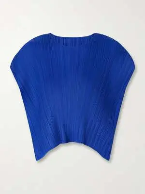 Issey Miyake Plissé Blouse - Blue