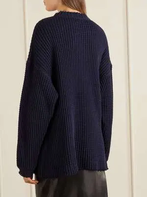 Khaite Dylan Knitted Cotton Sweatshirt
