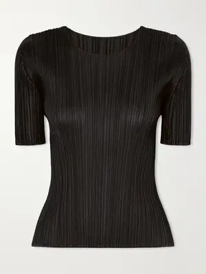 PLEATS PLEASE Issey Miyake Plissé Shirt - Black