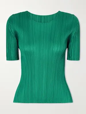PLEATS PLEASE Issey Miyake Pleated Short-sleeve Shirt