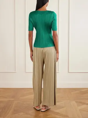 PLEATS PLEASE Issey Miyake Pleated Short-sleeve Shirt