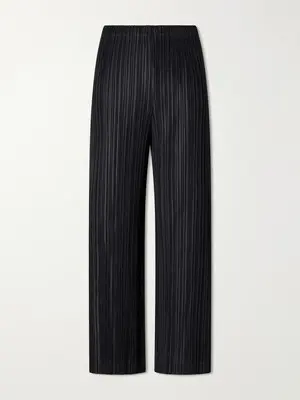 PLEATS PLEASE Plissé Wide-leg Pants - Black
