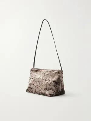 VALESQUE Corset" Shoulder Bag In Crushed Velvet