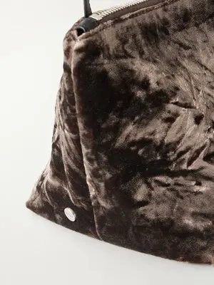 VALESQUE Corset" Shoulder Bag In Crushed Velvet