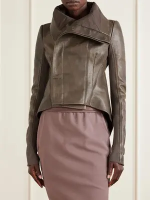 Rick Owens Naska Leather Biker Jacket