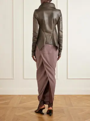 Rick Owens Naska Leather Biker Jacket