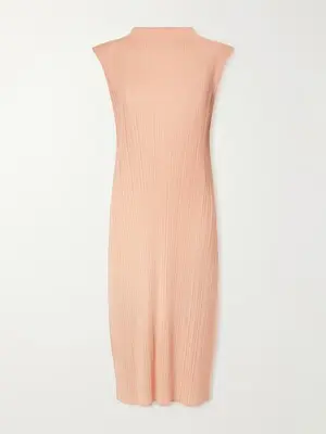 PLEATS PLEASE Plissé Midi Dress - Orange