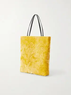 VALESQUE Thea Crushed-velvet Tote