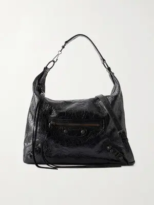 Balenciaga Le City Small Leather Shoulder Bag - Black
