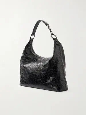 Balenciaga Le City Small Leather Shoulder Bag - Black