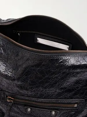 Balenciaga Le City Small Leather Shoulder Bag - Black